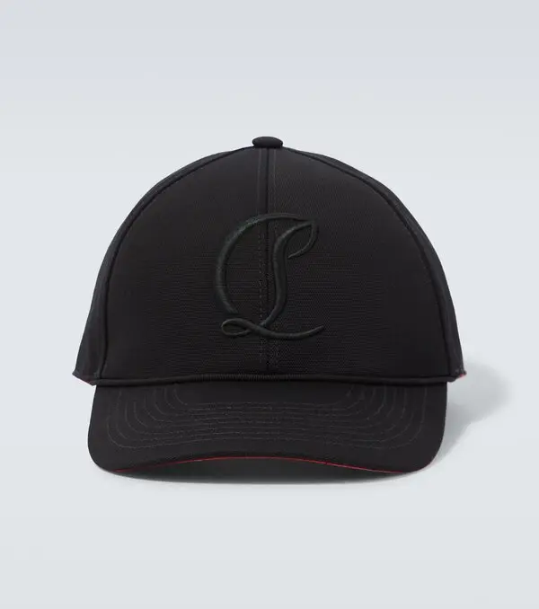 CHRISTIAN LOUBOUTIN Mooncrest Baseball Cap - Black