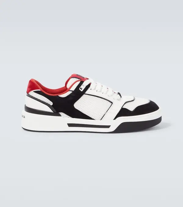 Dolce & Gabbana Roma Leather-trimmed Sneakers
