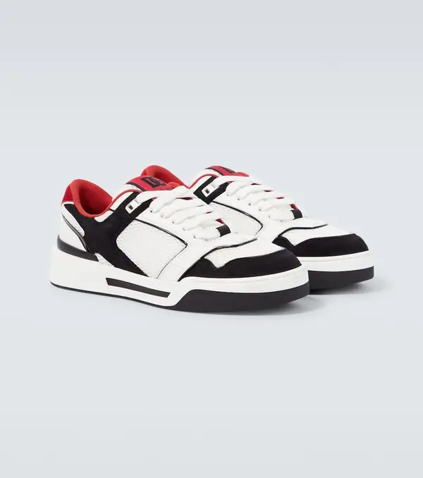 Dolce & Gabbana Roma Leather-trimmed Sneakers