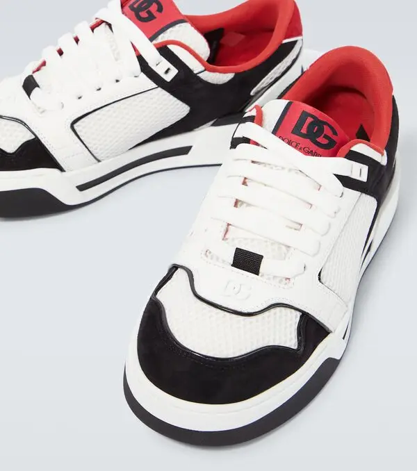 Dolce & Gabbana Roma Leather-trimmed Sneakers