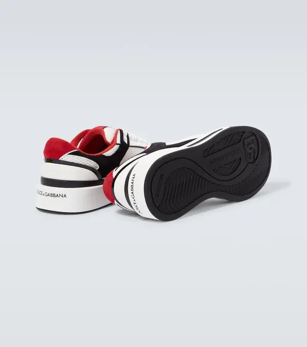 Dolce & Gabbana Roma Leather-trimmed Sneakers