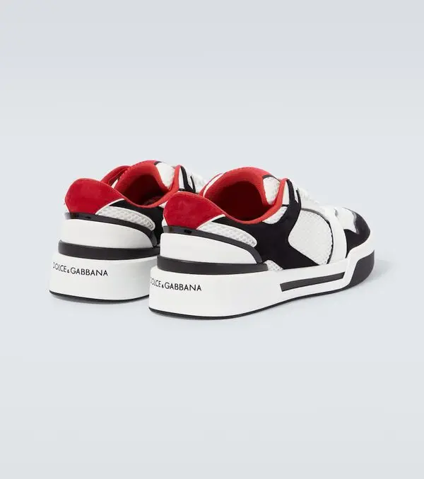 Dolce & Gabbana Roma Leather-trimmed Sneakers