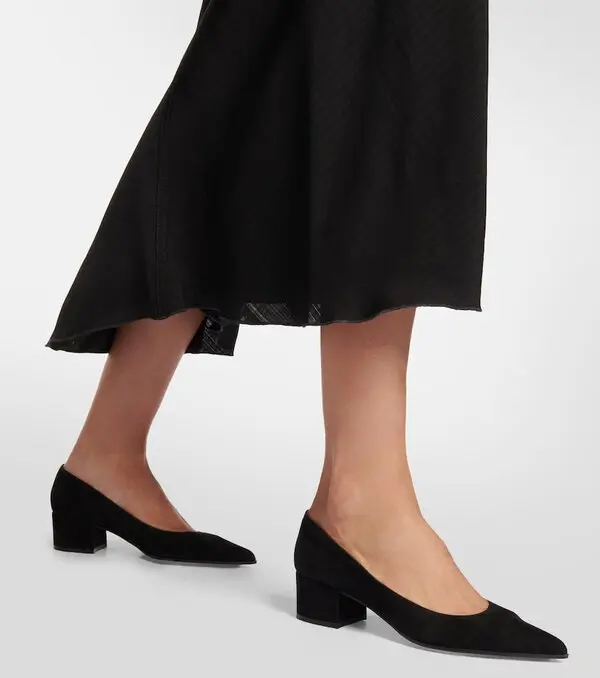 GIANVITO ROSSI Piper 45 Suede Pumps