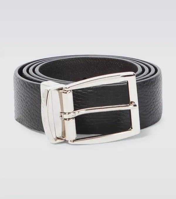Canali Leather Belt - Black