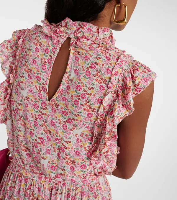 Poupette St Barth Belene Floral Ruffled Jumpsuit