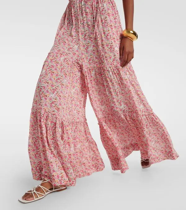 Poupette St Barth Belene Floral Ruffled Jumpsuit
