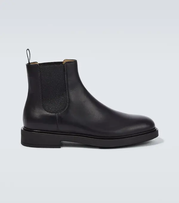 GIANVITO ROSSI Chester Leather Chelsea Boots