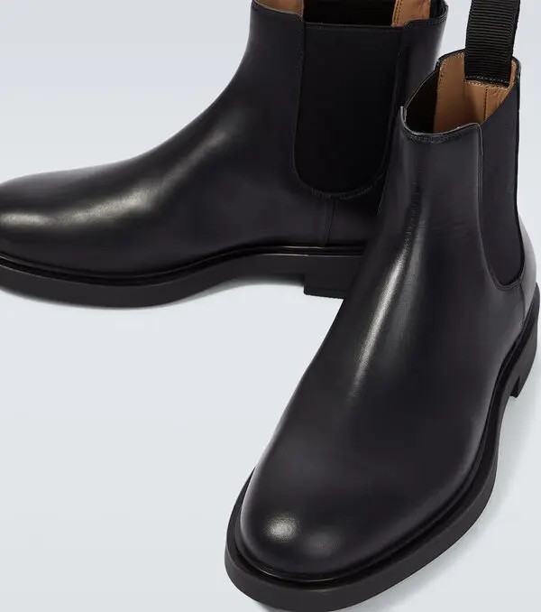 GIANVITO ROSSI Chester Leather Chelsea Boots