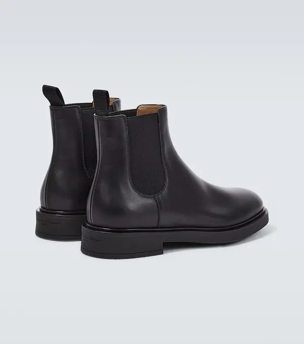 GIANVITO ROSSI Chester Leather Chelsea Boots
