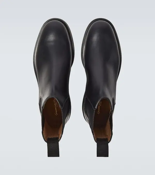 GIANVITO ROSSI Chester Leather Chelsea Boots