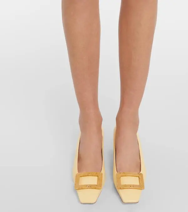 ROGER VIVIER Belle Vivier 45 Leather Pumps
