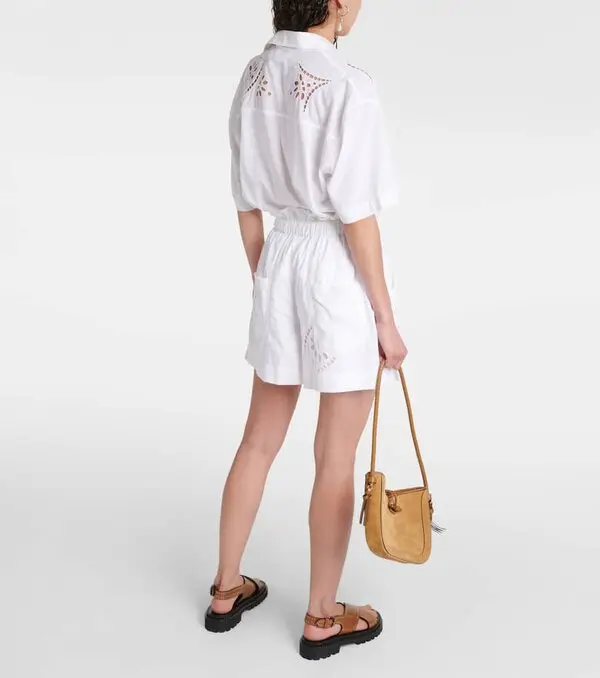 Isabel Marant Étoile Hidea Broderie Anglaise Shorts