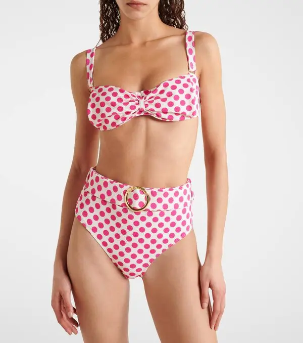 ALEXANDRA MIRO Ursula High-rise Bikini Bottom - White