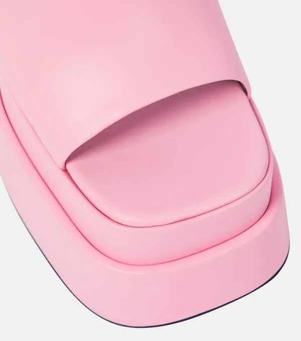 Versace Leather Platform Sandals