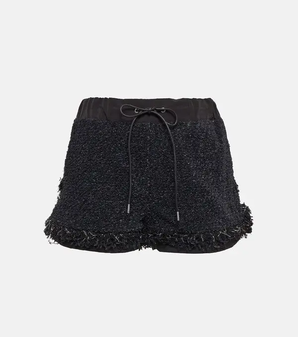 Sacai Tweed Drawstring Shorts