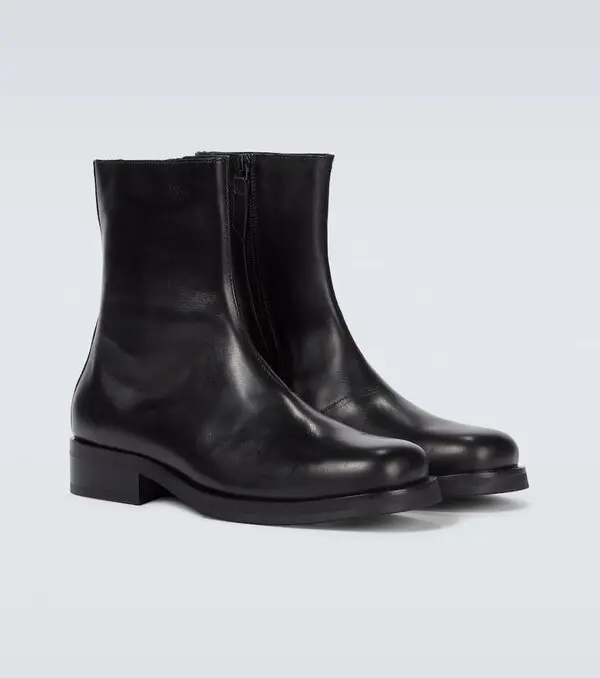 Our Legacy Camion Leather Ankle Boots