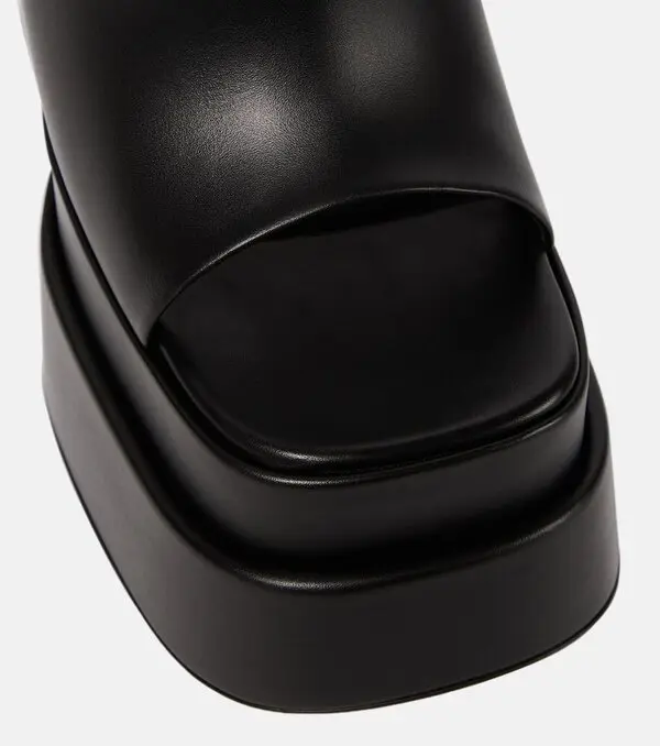 Versace Leather Platform Sandals