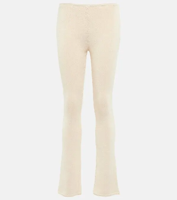 Magda Butrym Crochet High-rise Slim Pants