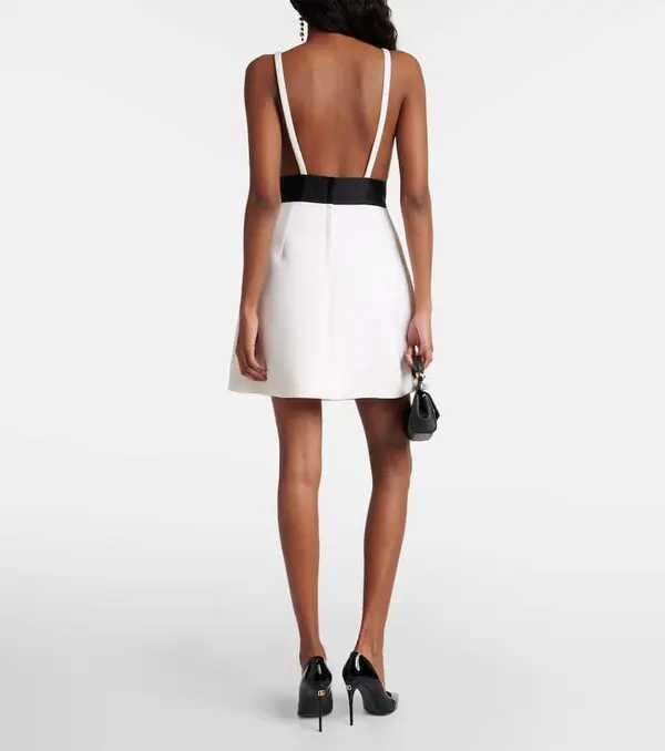 Dolce & Gabbana Wool And Silk-blend Minidress