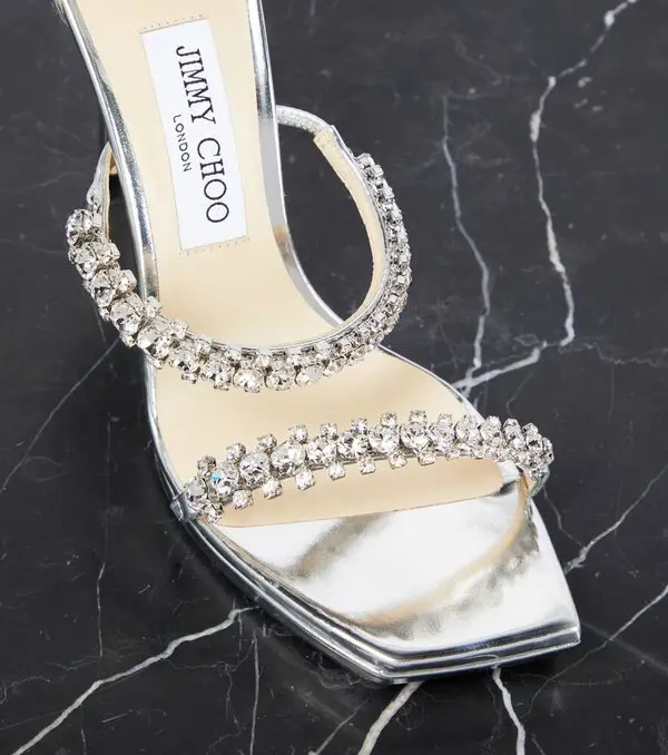 JIMMY CHOO Bing 105 Crystal-embellished Sandals