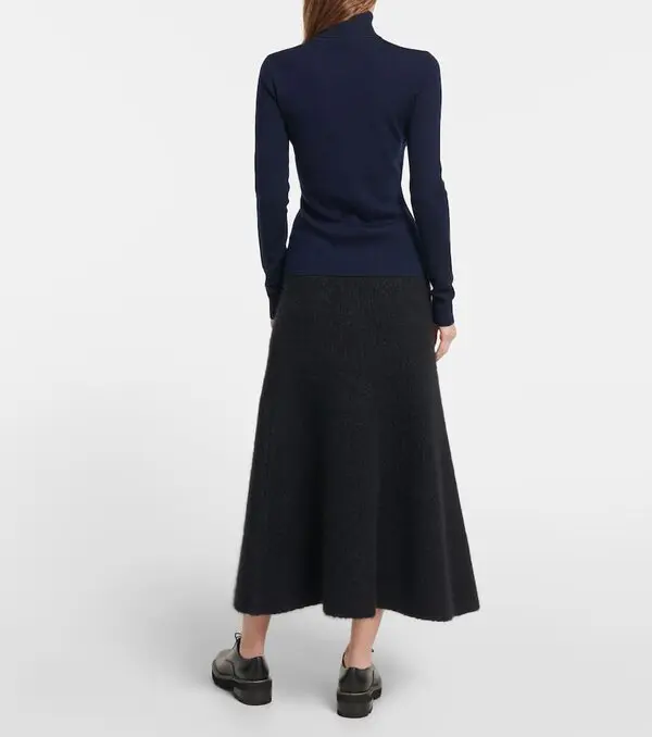 Gabriela Hearst May Wool, Silk, And Cashmere Turtleneck Sweater