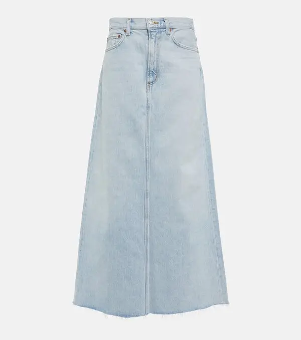 AGOLDE Hilla Denim Maxi Skirt