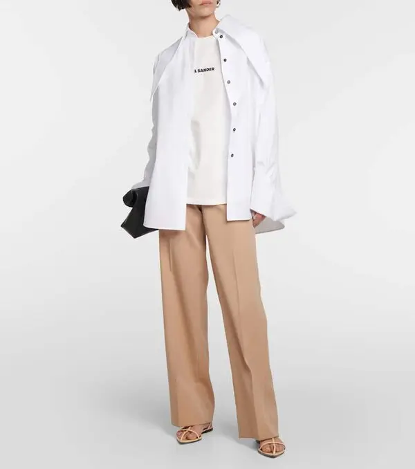JIL SANDER Logo Cotton Sweatshirt