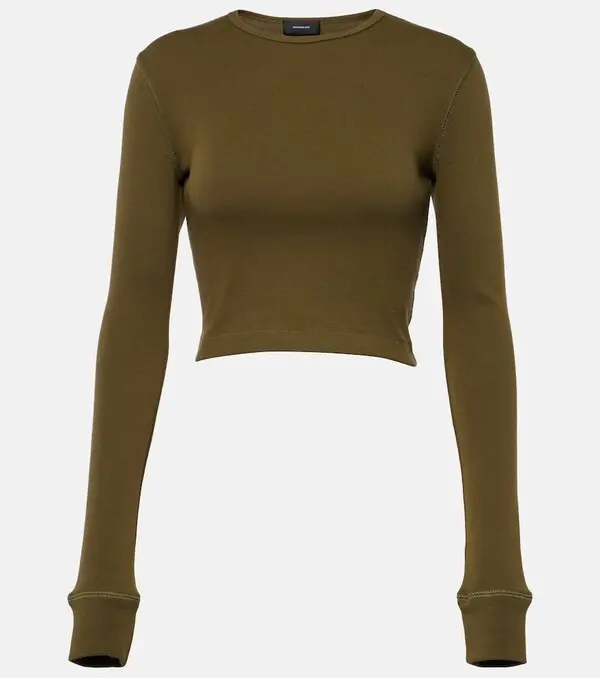 Wardrobe.NYC X Hailey Bieber Jersey Crop Top