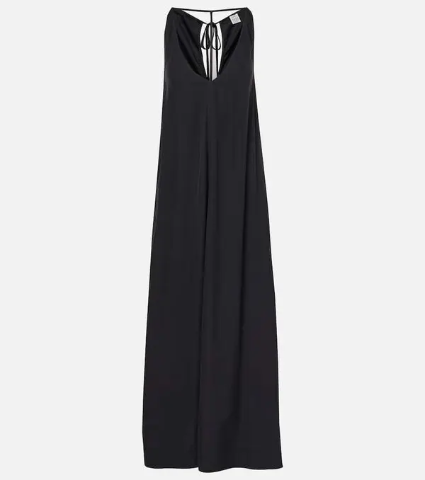 TOTEME Crepe-back Satin Maxi Dress