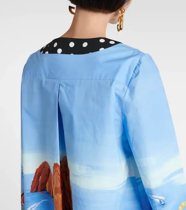 Dolce & Gabbana Capri Printed Cotton Kaftan