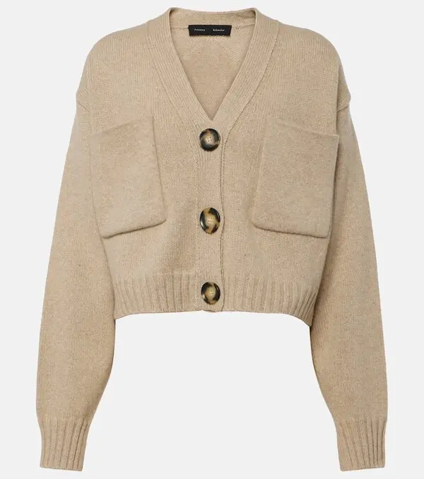 Proenza Schouler Sofia Cashmere-blend Cardigan - Beige