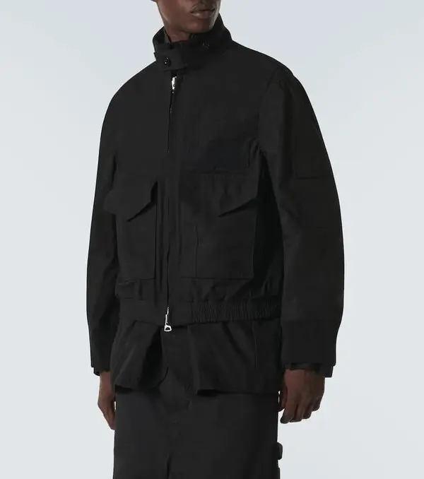 Sacai Cotton-blend Ripstop Jacket - Black