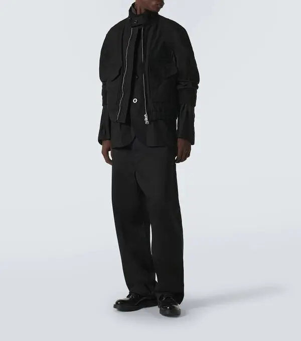 Sacai Cotton-blend Ripstop Jacket - Black