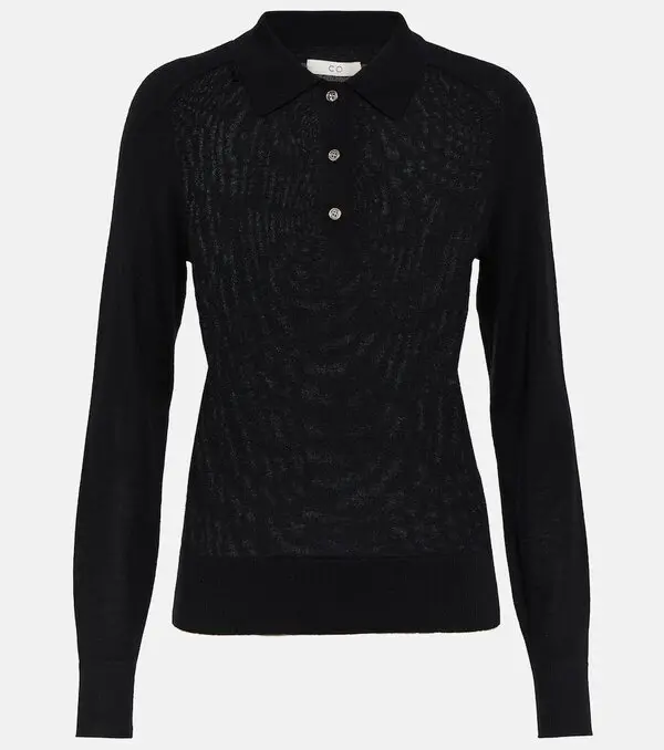 Co Cashmere Polo Sweater