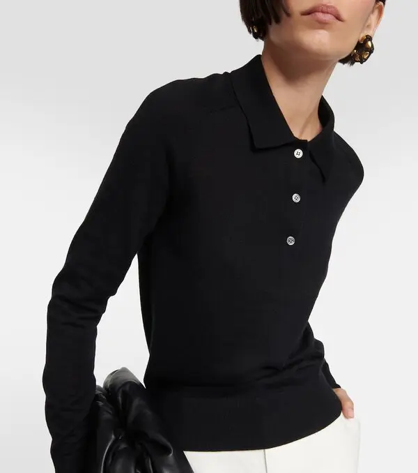 Co Cashmere Polo Sweater