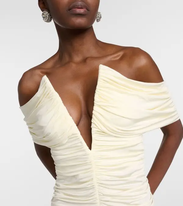 Magda Butrym Draped Off-shoulder Minidress