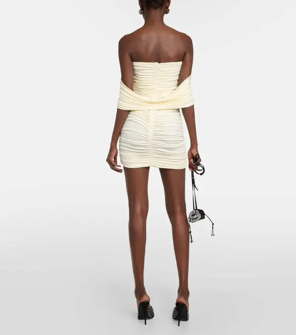 Magda Butrym Draped Off-shoulder Minidress
