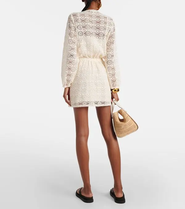 FRAME Lace Mini Dress