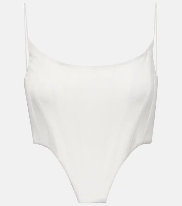 Alex Perry Corset Top - White