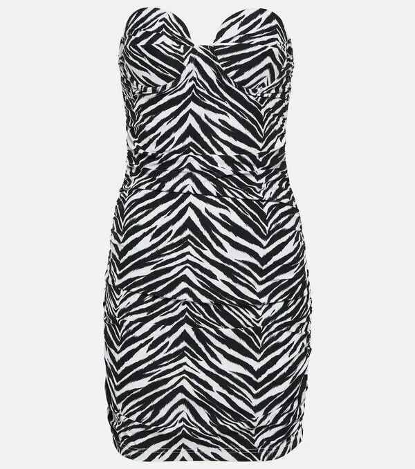 REINA OLGA Diana Strapless Minidress - Multicoloured