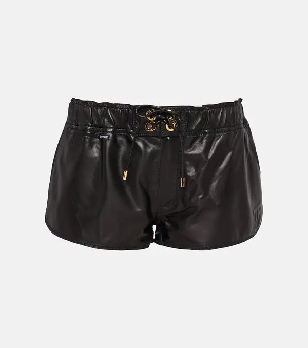 TOM FORD Leather Micro Shorts