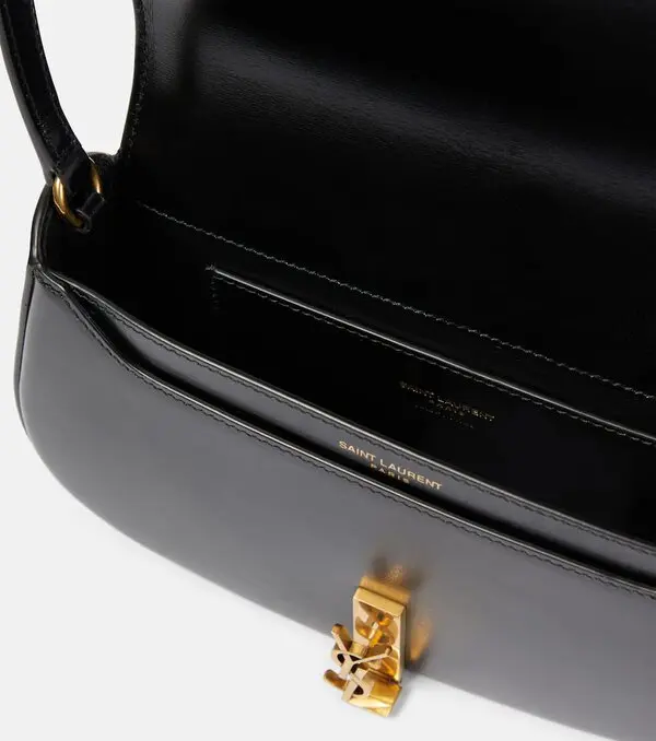 Saint Laurent Voltaire Mini Leather Shoulder Bag - Black