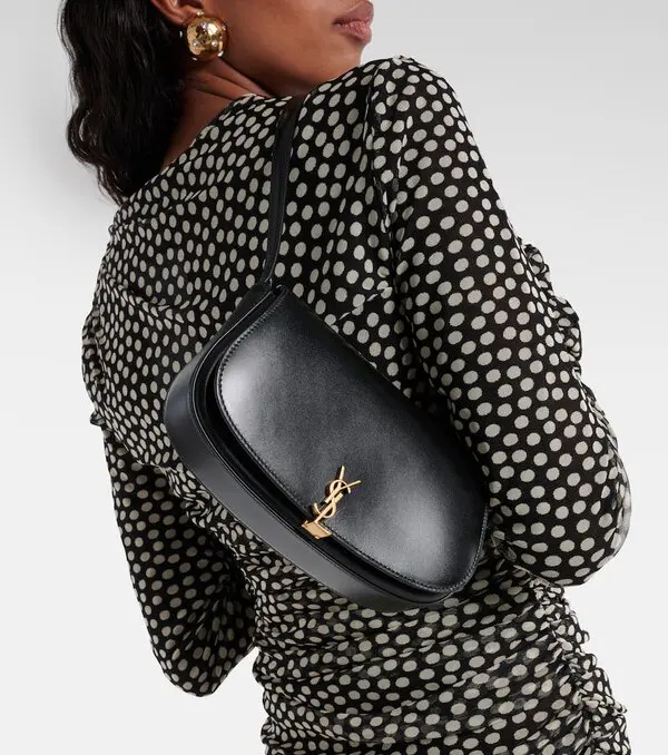 Saint Laurent Voltaire Mini Leather Shoulder Bag - Black