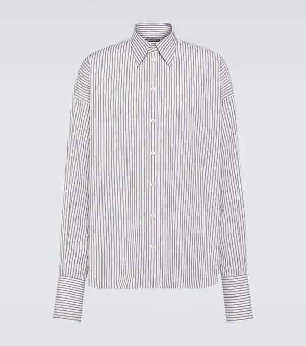 Dolce & Gabbana Striped Cotton Poplin Shirt