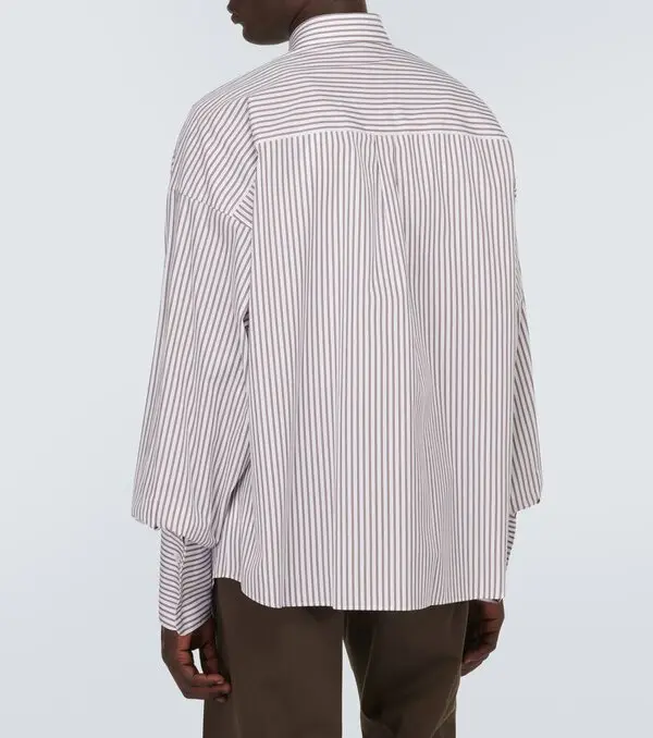 Dolce & Gabbana Striped Cotton Poplin Shirt