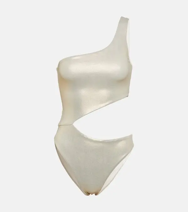 Melissa Odabash Nassau Asymmetric Swimsuit - Gold