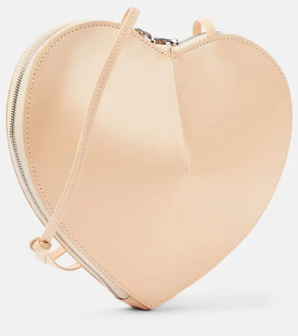 Alaïa Le Coeur Leather Shoulder Bag - Pink