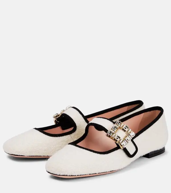 ROGER VIVIER Tres Vivier Babies Boucle Flats