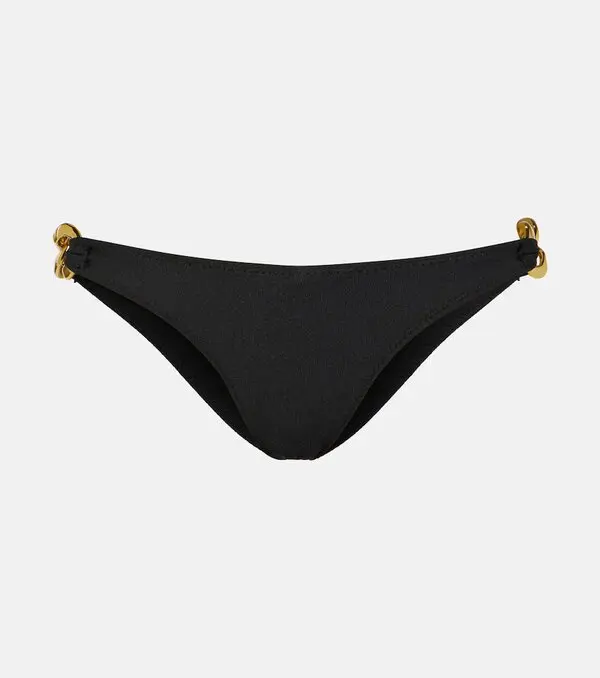SAME Chain-detail Bikini Bottom - Black