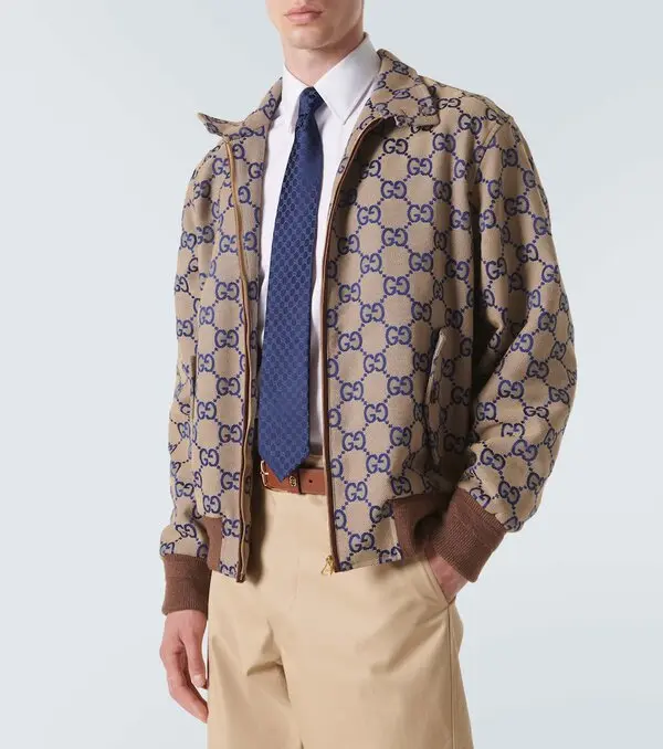 Gucci Gg Silk Twill Neck Tie